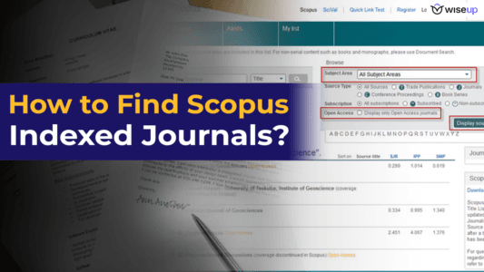 How to find scopus indexed journals? | WiseUp Communications